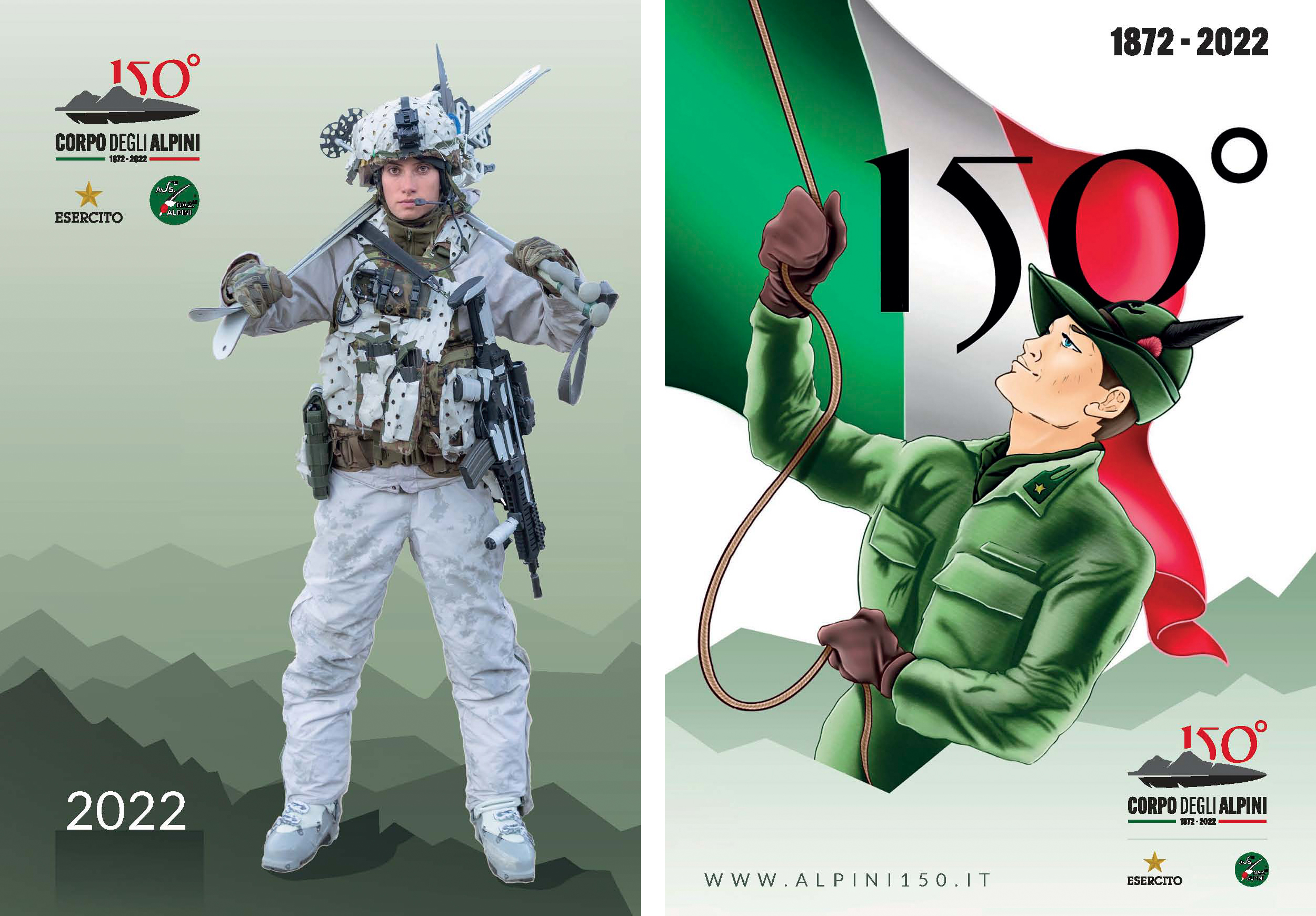 Cartoline e annullo del 150° in distribuzione a Napoli - Associazione Nazionale Alpini