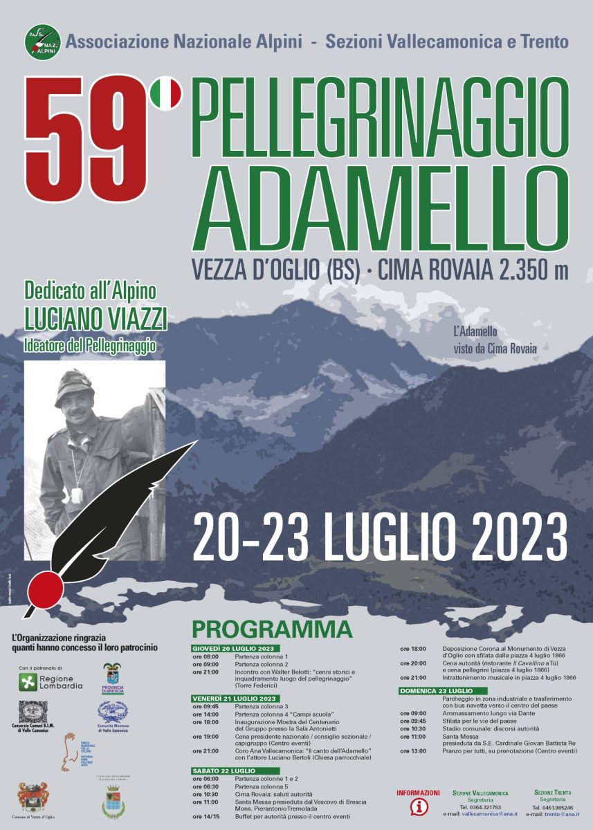 Pellegrinaggio in Adamello dal 20 al 23 luglio - Associazione Nazionale ...
