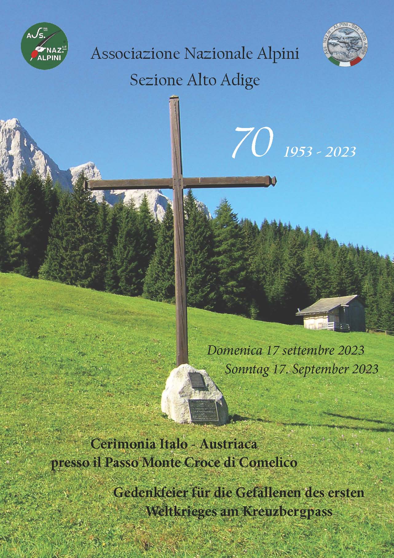 Cerimonia italo-austriaca a Passo Monte Croce Comelico - Associazione ...